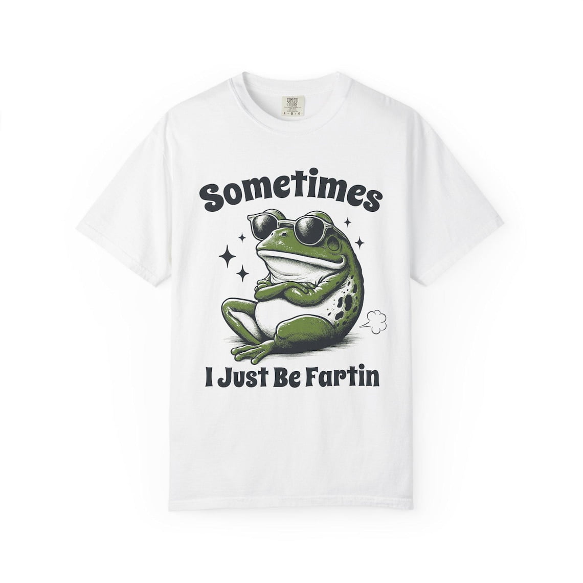 Comfort Colors Funny Frog Graphic T-Shirt, Sometimes I Just Be, Silly ...