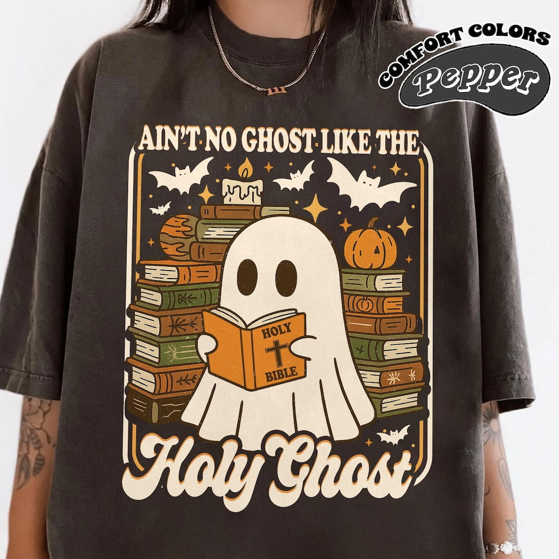 Comfort Colors Funny Holy Ghost Halloween Shirt – Christian Fall ...