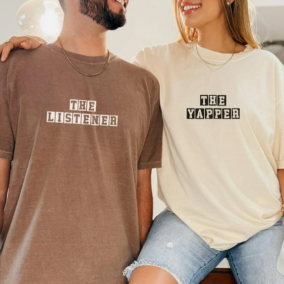 Comfort Colors Funny Valentine Couple Graphic T-Shirt – “The Yapper ...