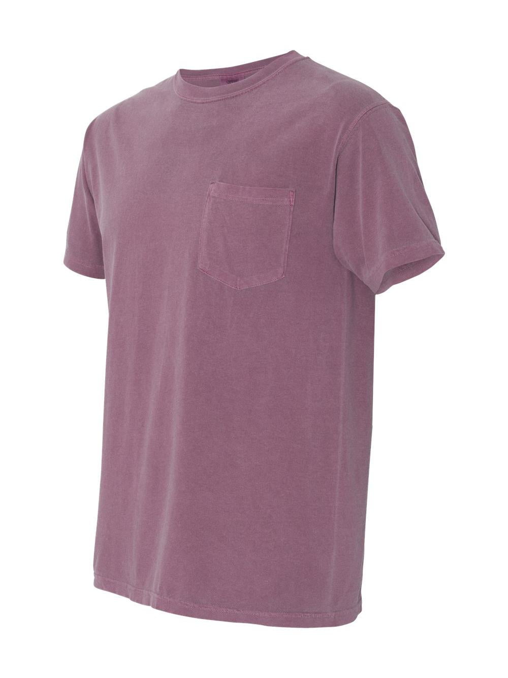 Comfort Colors - Garment-Dyed Heavyweight Pocket T-Shirt - 6030 - Berry - Size: XL - Walmart.com