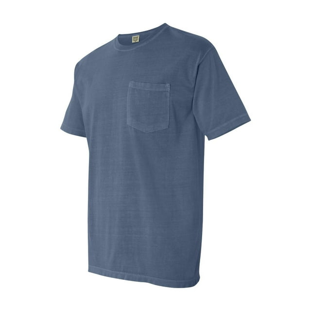 Comfort Colors - Garment-Dyed Heavyweight Pocket T-Shirt - 6030 - Blue Jean - Walmart.com