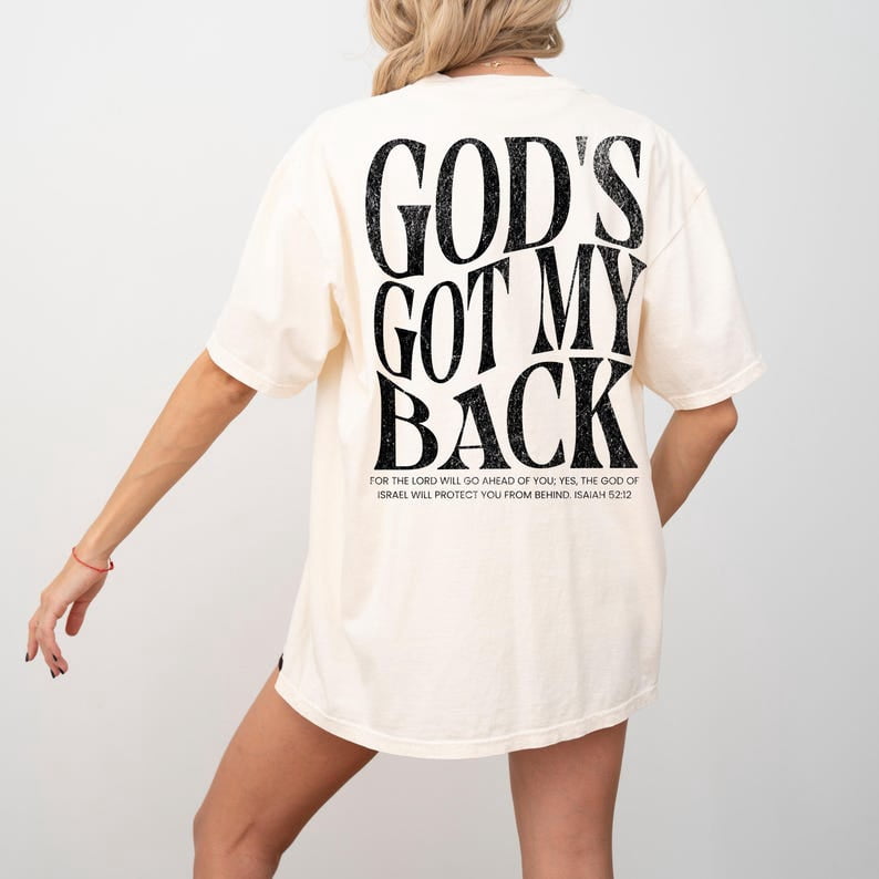 Comfort Colors God S Got My Back Shirt Christian Shirt Trendy