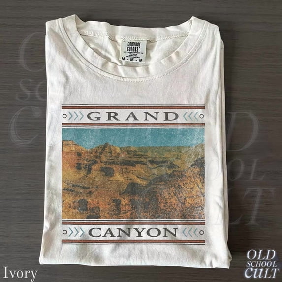 Comfort Colors Grand Canyon National Park Vintage T-Shirt, Retro Desert ...
