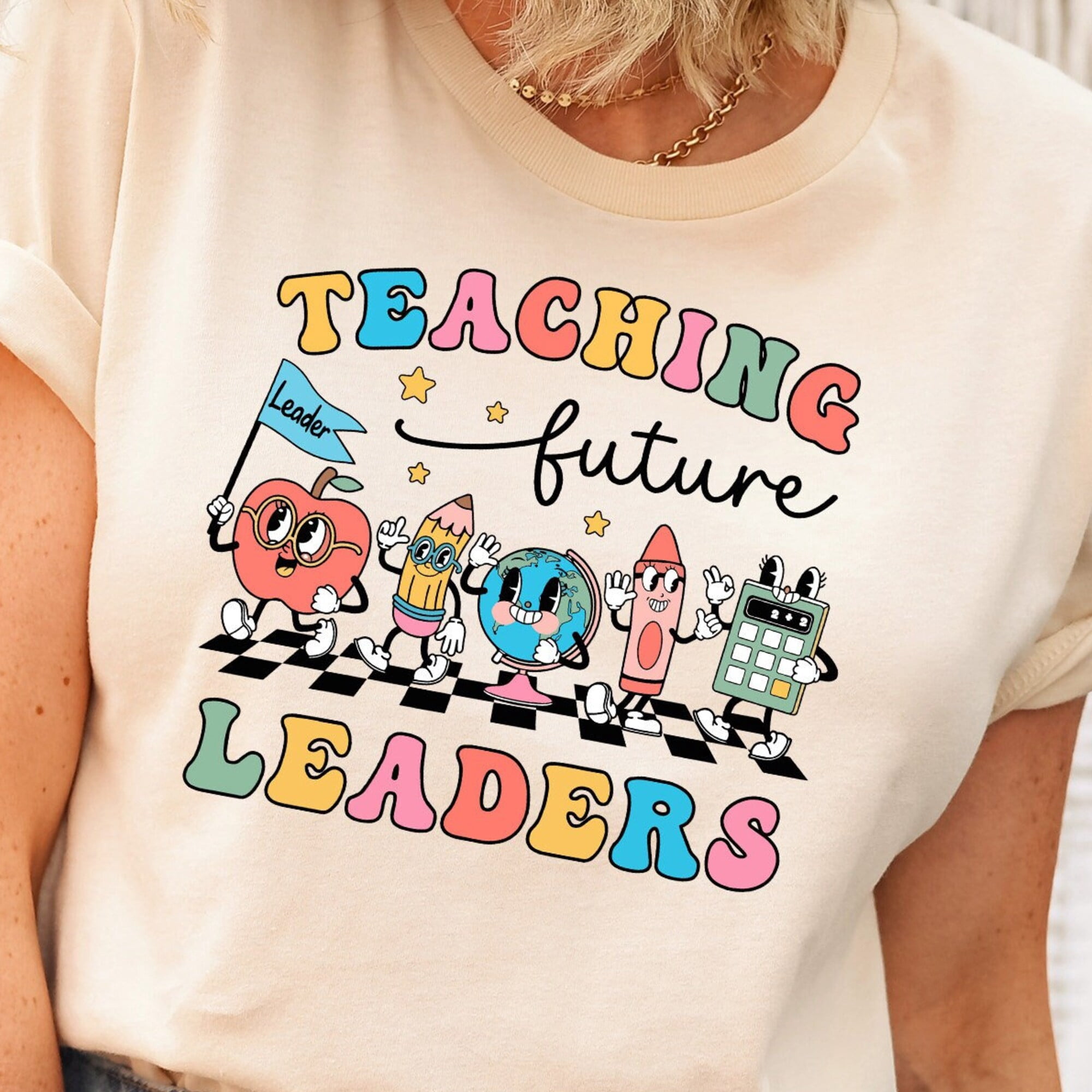 Comfort Colors Groovy Teacher Shirt - Cute Kindergarten Teacher Tee for ...