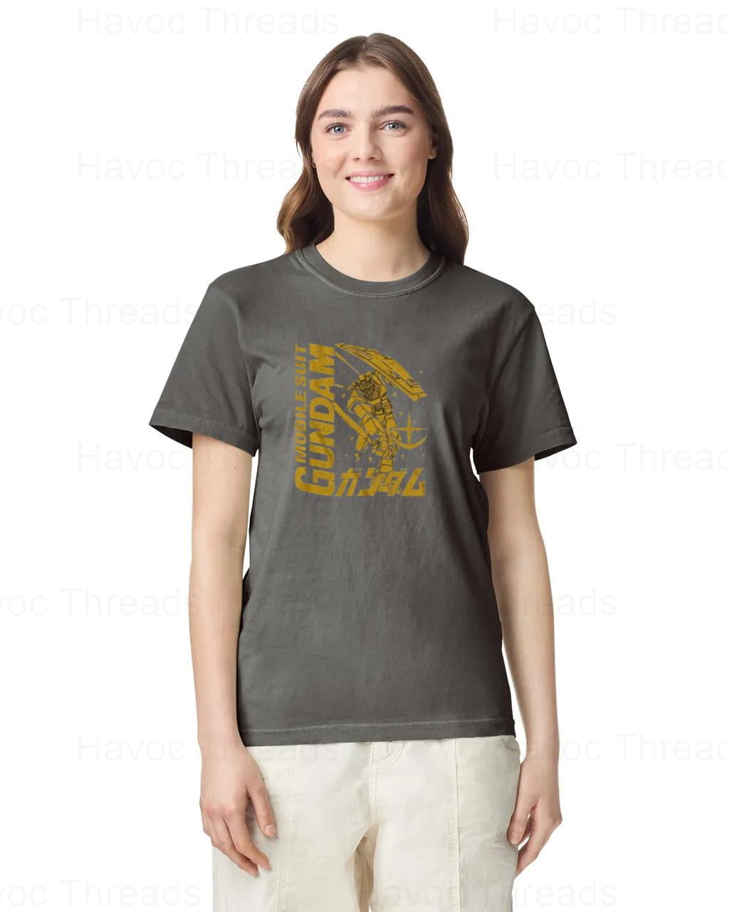 Comfort Colors Gundam MSG Logo Mecha Mono Anime TV Show Graphic Tee up ...