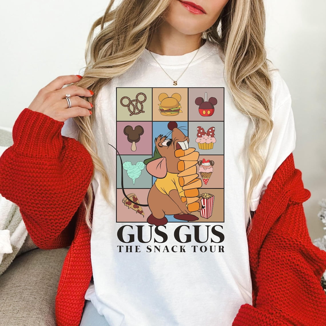 Comfort Colors Gus Gus The Snack Era Tour T-Shirt, Cinderella Friends ...