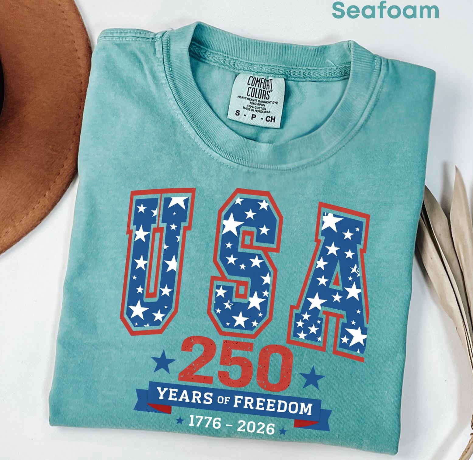 Comfort Colors® Happy 250th Birthday USA Shirt America 250th ...