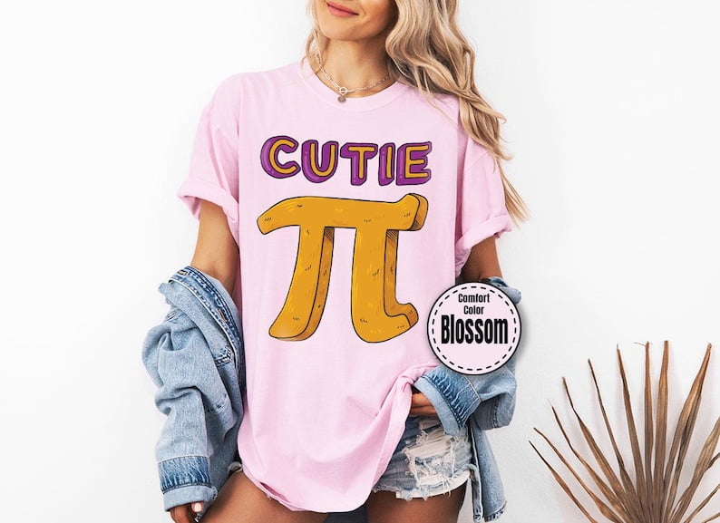 Comfort Colors® Happy Pi Day Shirt, Funny Math Teacher Shirt, Cutie Pi ...