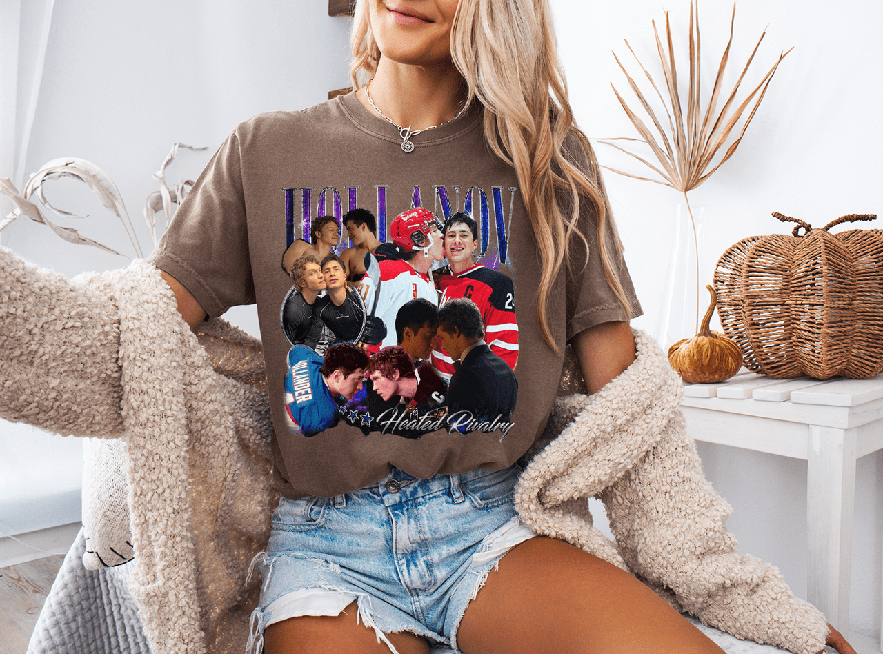 Comfort Colors Heated Rivalry Hockey Romance Tee | Vintage Sports ...