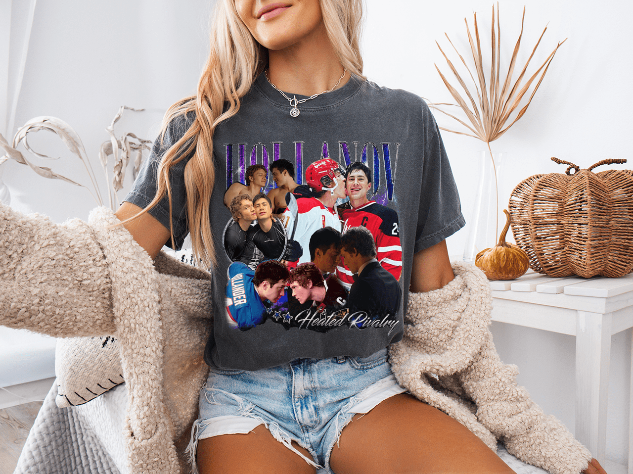 Comfort Colors Heated Rivalry Hockey Romance Tee | Vintage Sports ...