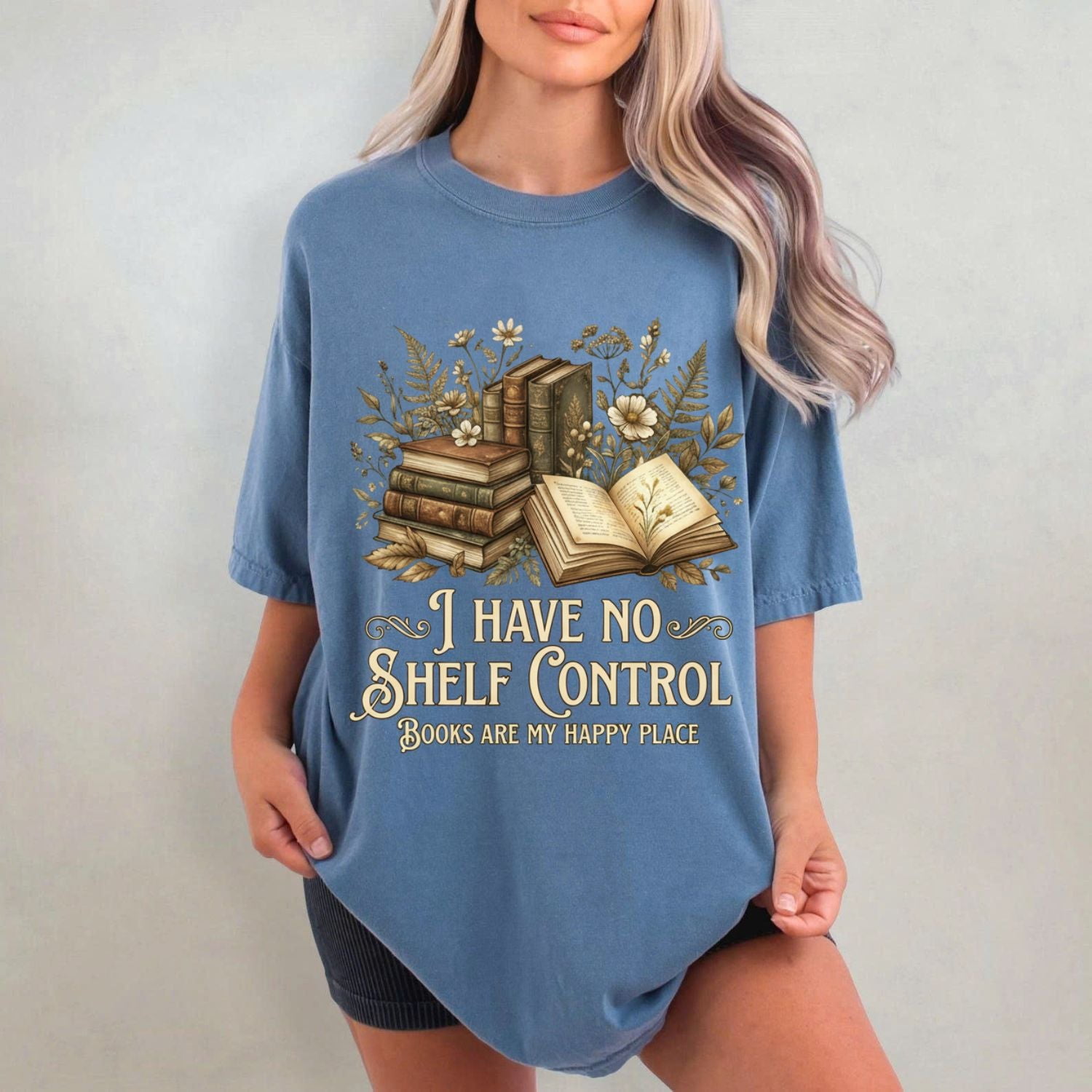 Comfort Colors I Have No Shelf Control Shirt, Novelty Reading Teacher ...