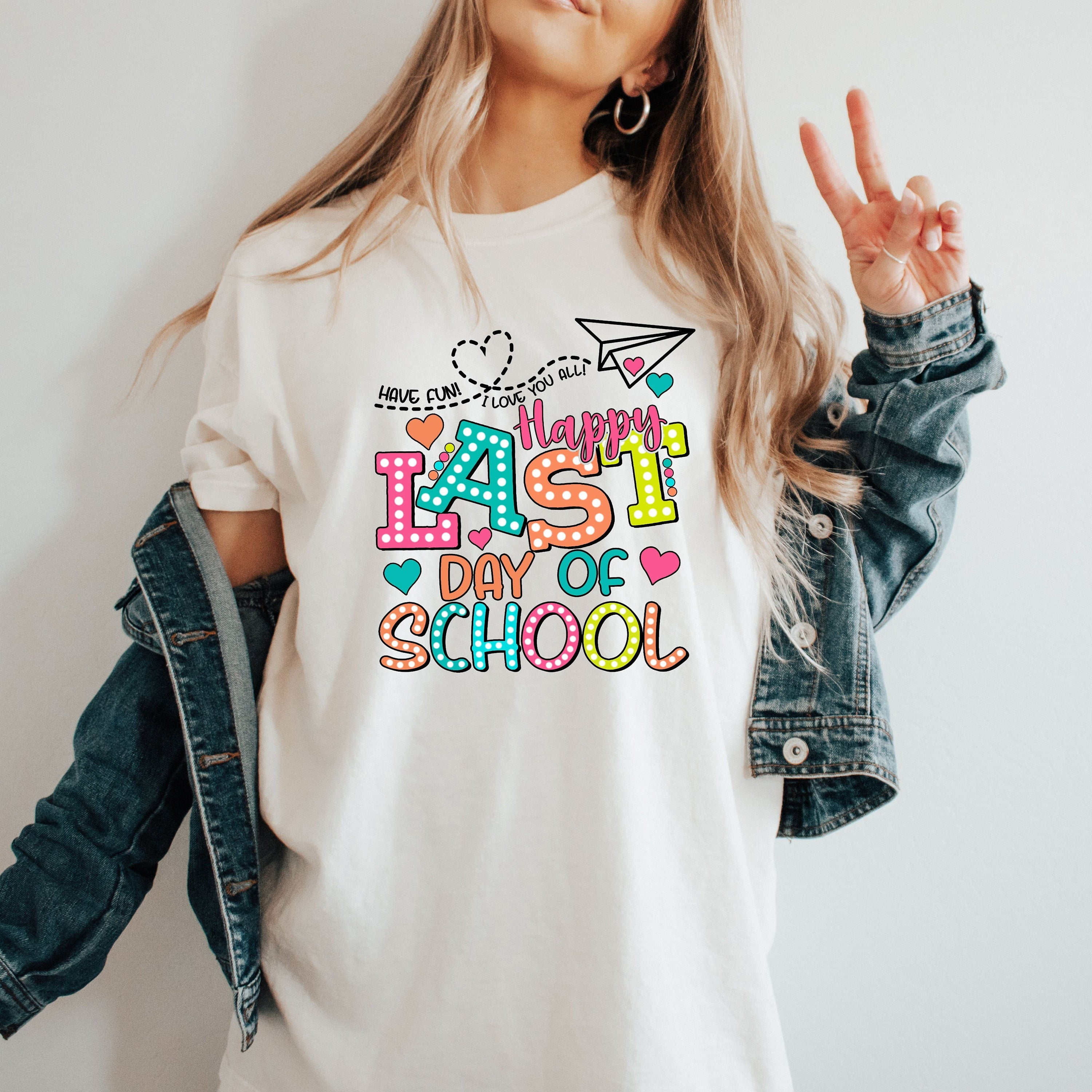 Comfort Colors® I Love You All Shirt, Happy Last Day Of School Shirt ...