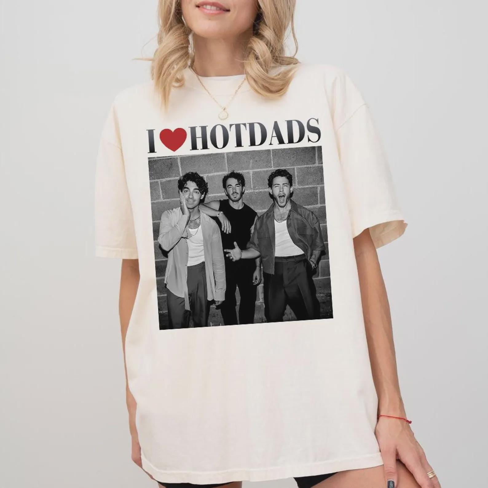 Comfort Colors In My Jonas Brothers Shirt, I Love Hot Dads Shirt, Jonas ...