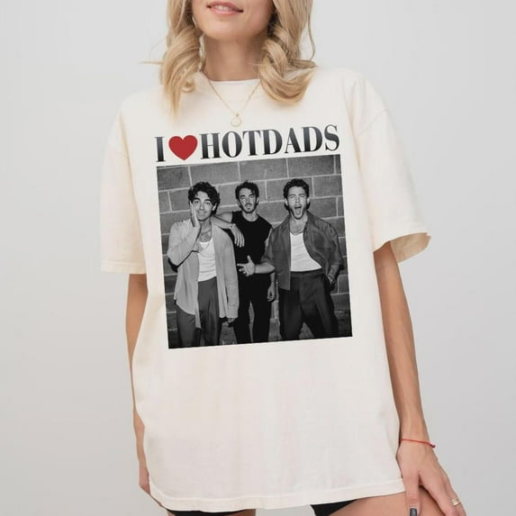 Comfort Colors In My Jonas Brothers Shirt, I Love Hot Dads Shirt, Jonas Bros 20th Annivesary ...