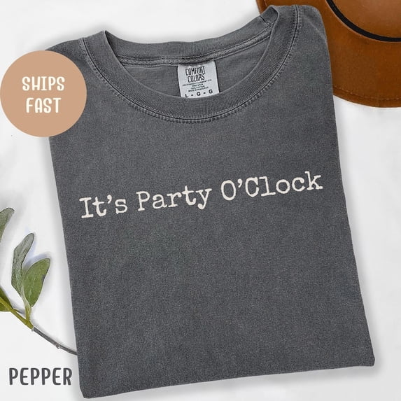 Comfort Colors "It's Party O'Clock" T-Shirt, Birthday Party Tee, Funny ...