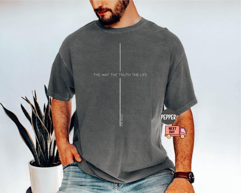 Comfort Colors John 14 6 Shirt, Yeshua Shirt, Jesus is King Merch, The ...