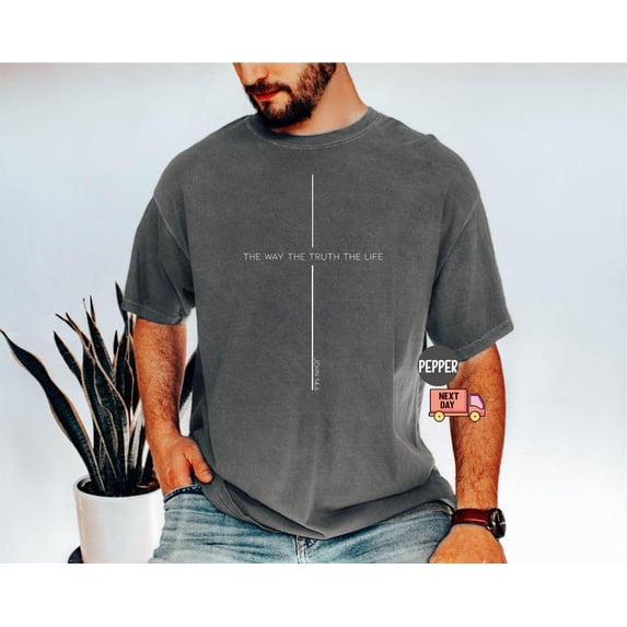 Comfort Colors John 14 6 Shirt, Yeshua Shirt, Jesus is King Merch, The ...