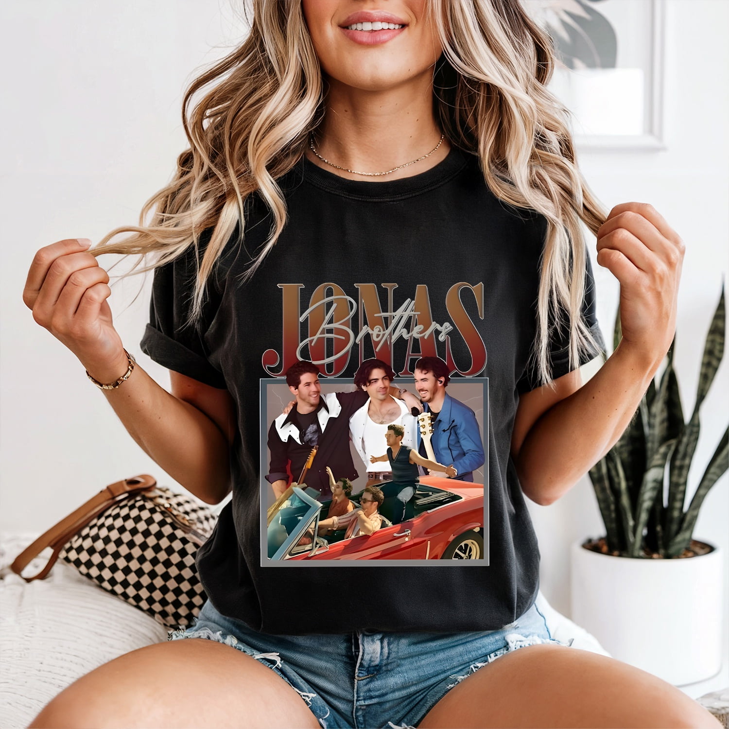 Comfort Colors Jonas Brothers Retro Car Tee, Band Reunion Shirt ...