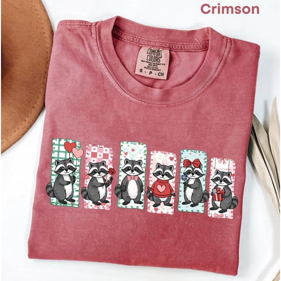 Comfort Colors® Just a Love Raccoon Valentine Day Shirt, Funny ...