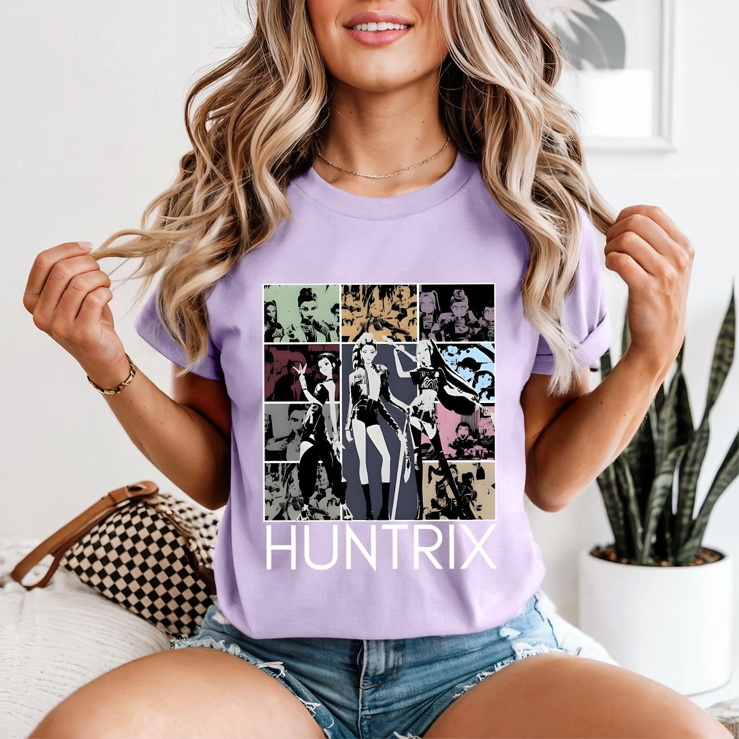 Comfort Colors Kpop Demon Hunters Shirt, Huntrix Girl Band Shirt ...