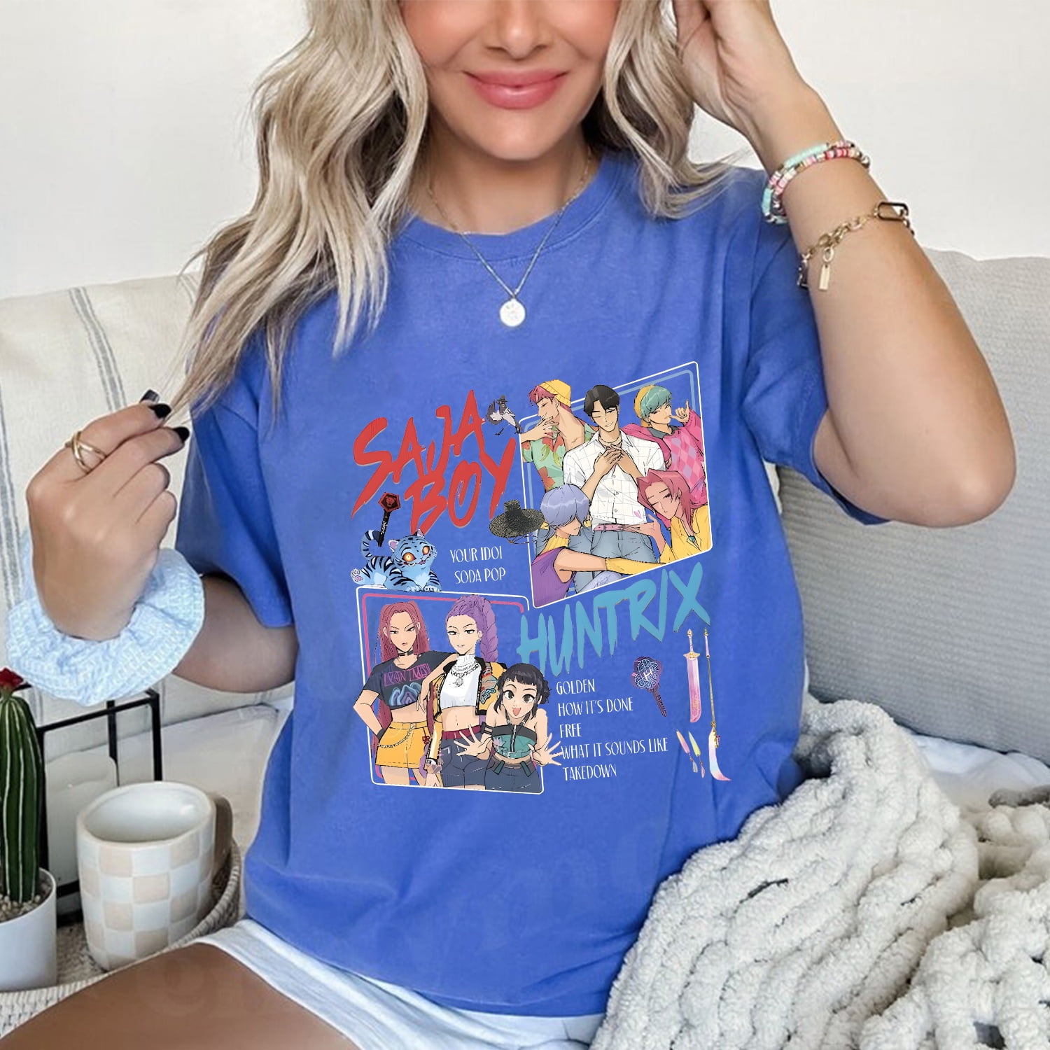 Comfort Colors Kpop Huntrix Demon Hunters Shirt, Huntrix Girls, Comfort ...