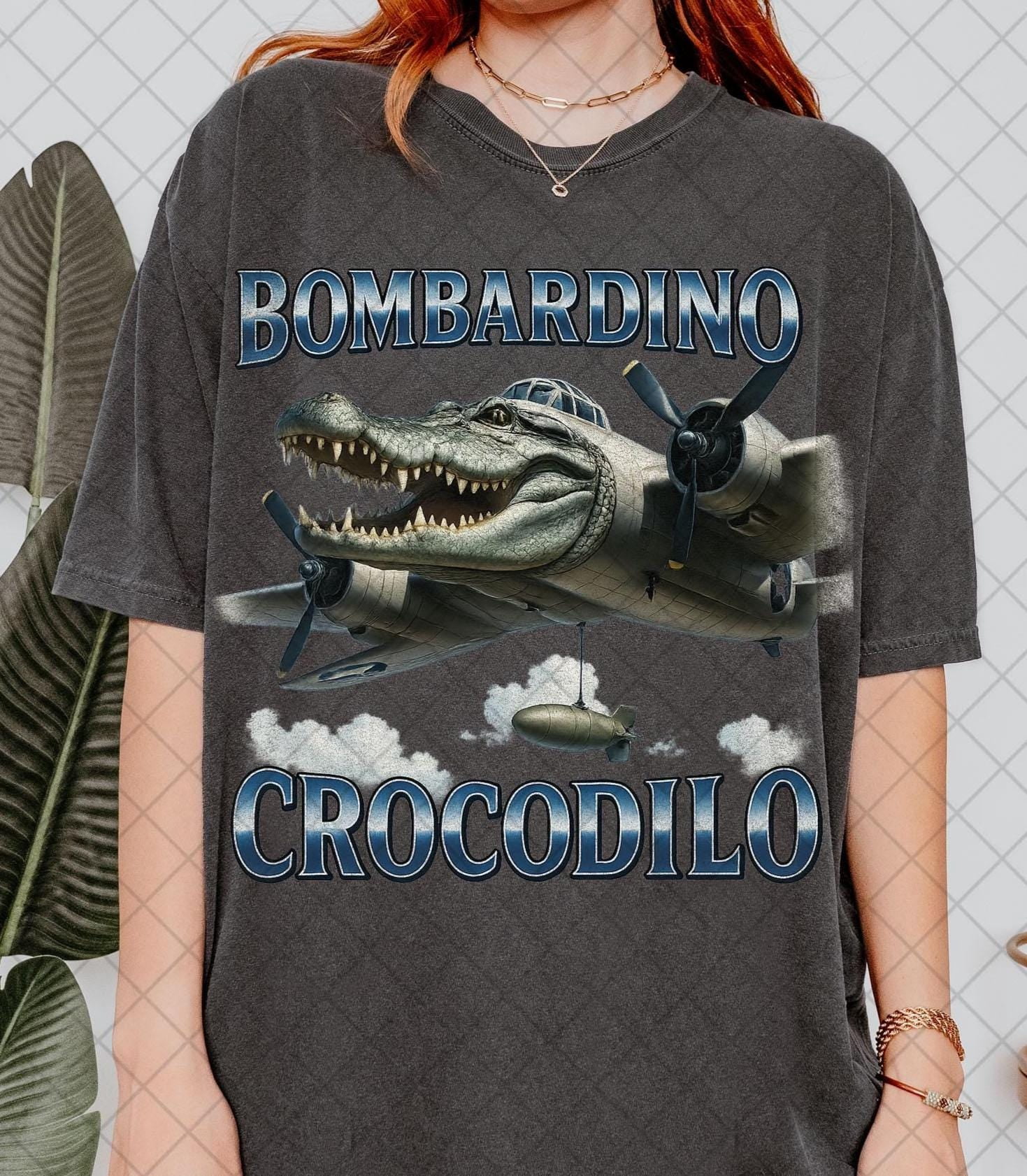 Comfort Colors Limited Bombardino Crocodilo Funny Brain Rot T-shirt ...