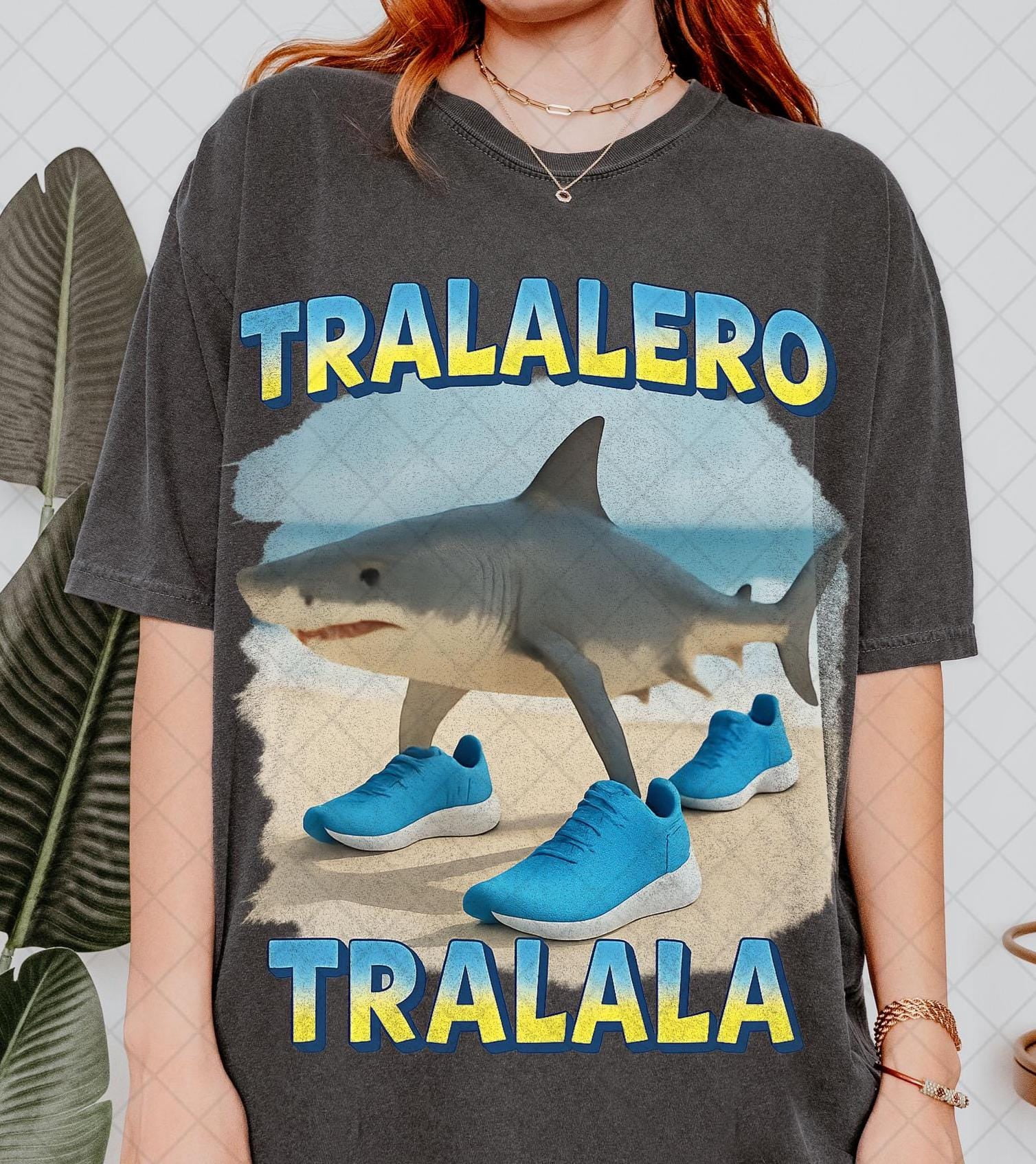 Comfort Colors Limited Tralalero Tralala Funny Shark Meme Shirt, Weird ...