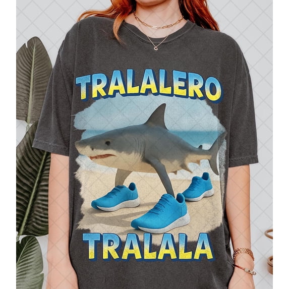 Comfort Colors Limited Tralalero Tralala Funny Shark Meme Shirt, Weird ...