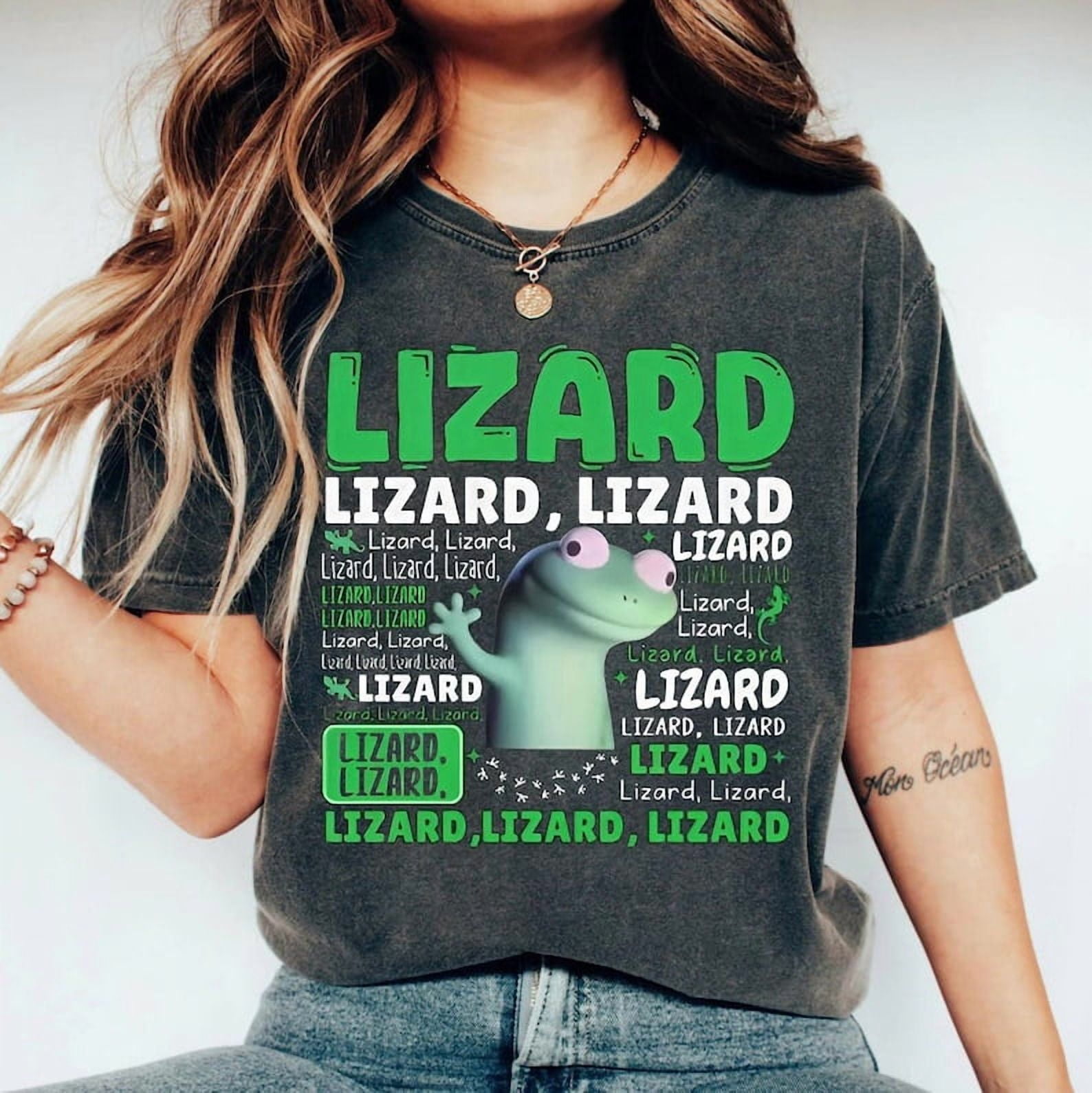 Comfort Colors Lizard Lizard Lizard Meme Shirt – TikTok Lizard Button ...