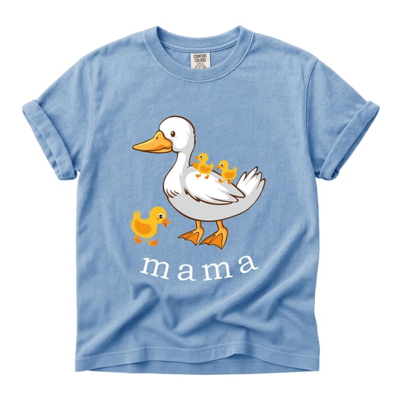 Comfort Colors Mama Duck Shirt Cute Duckling Graphic Tee Mothers Day ...