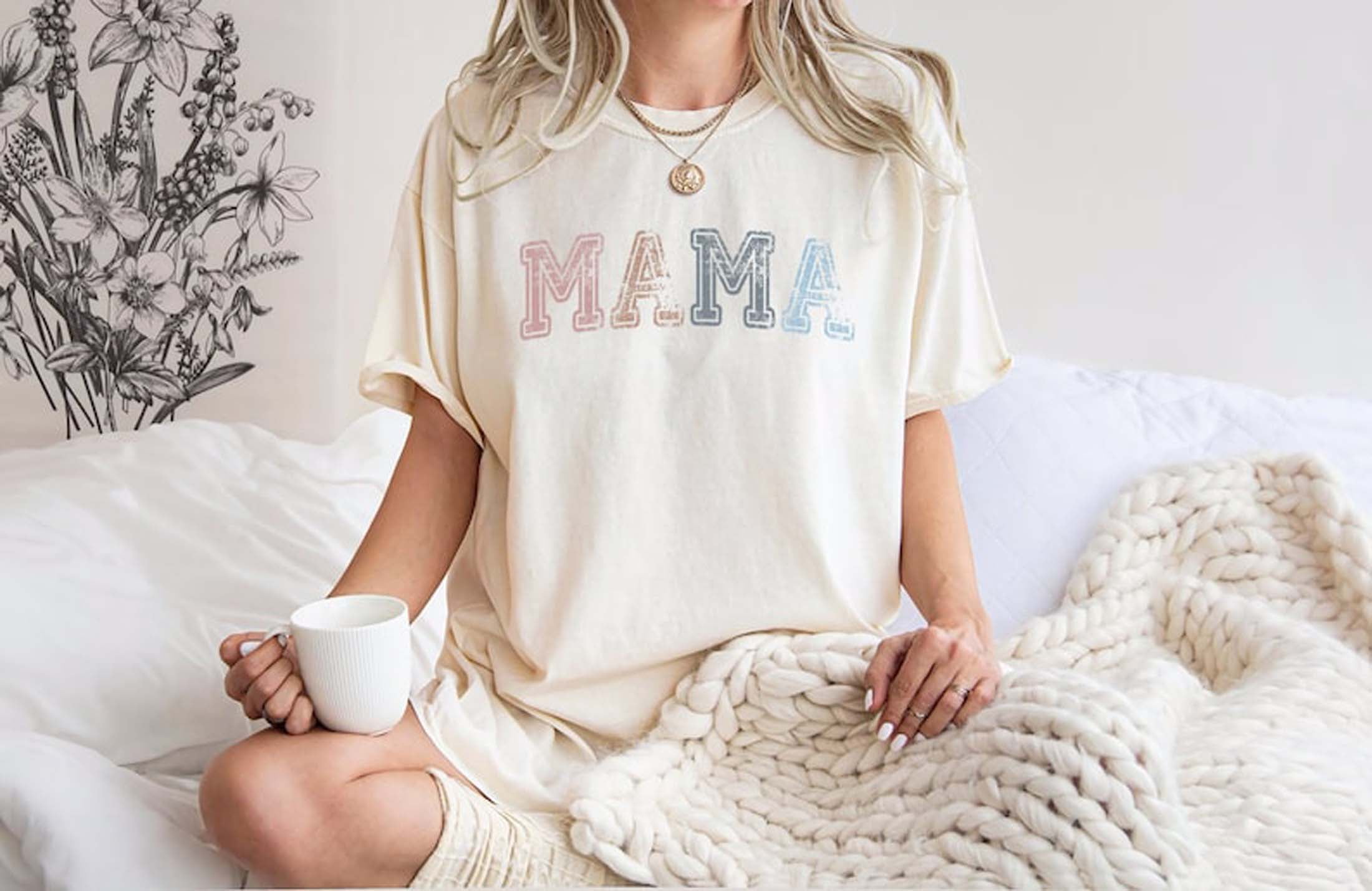 Comfort Colors® Mama Shirt For Mothers Day Gift From Daughter, Comfort ...