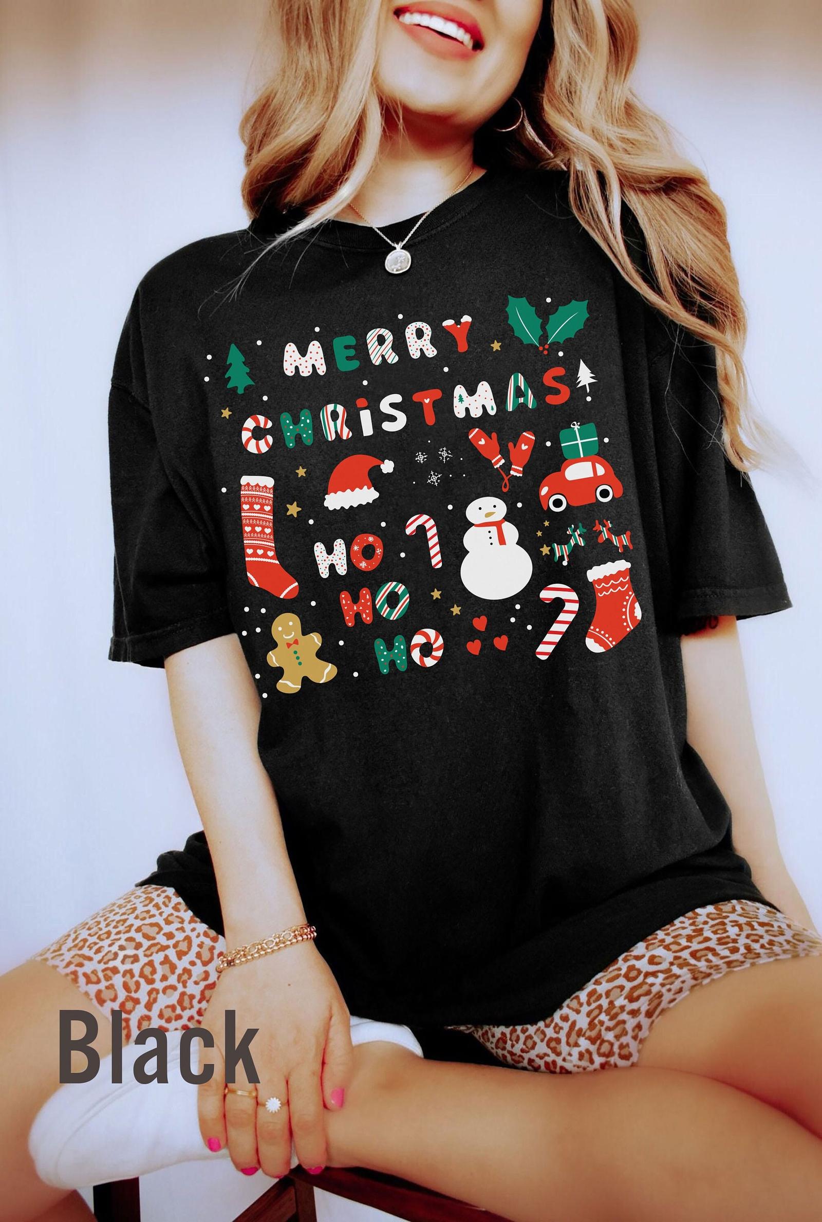 Comfort Colors, Merry Christmas tee, Christmas little things t-shirt ...