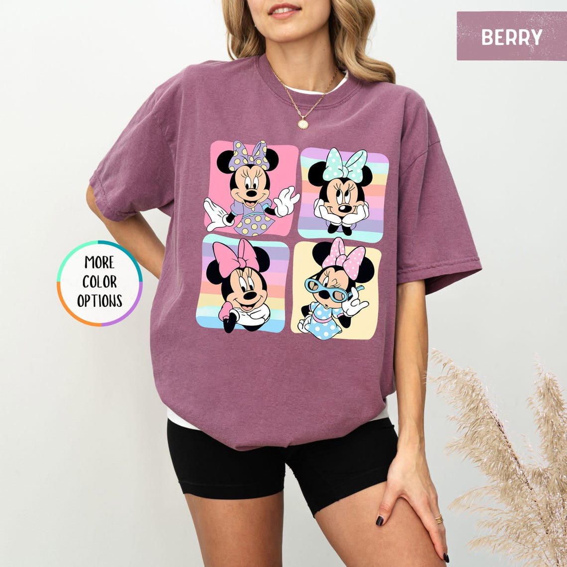 Comfort Colors® Minnie Mouse Bow Collage Shirt, Minnie Besties T-Shirt ...