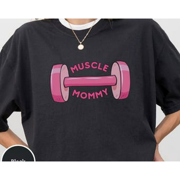 Comfort Colors Muscle Mommy Shirt Gym Girl Aesthetic Shirt | Pink ...