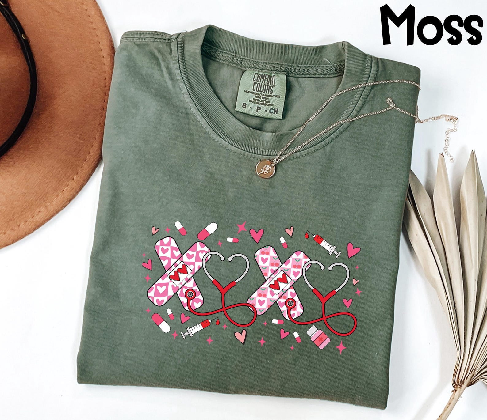 Comfort Colors® Nurse Valentine T-Shirt, XOXO Valentine's Day Tee for ...