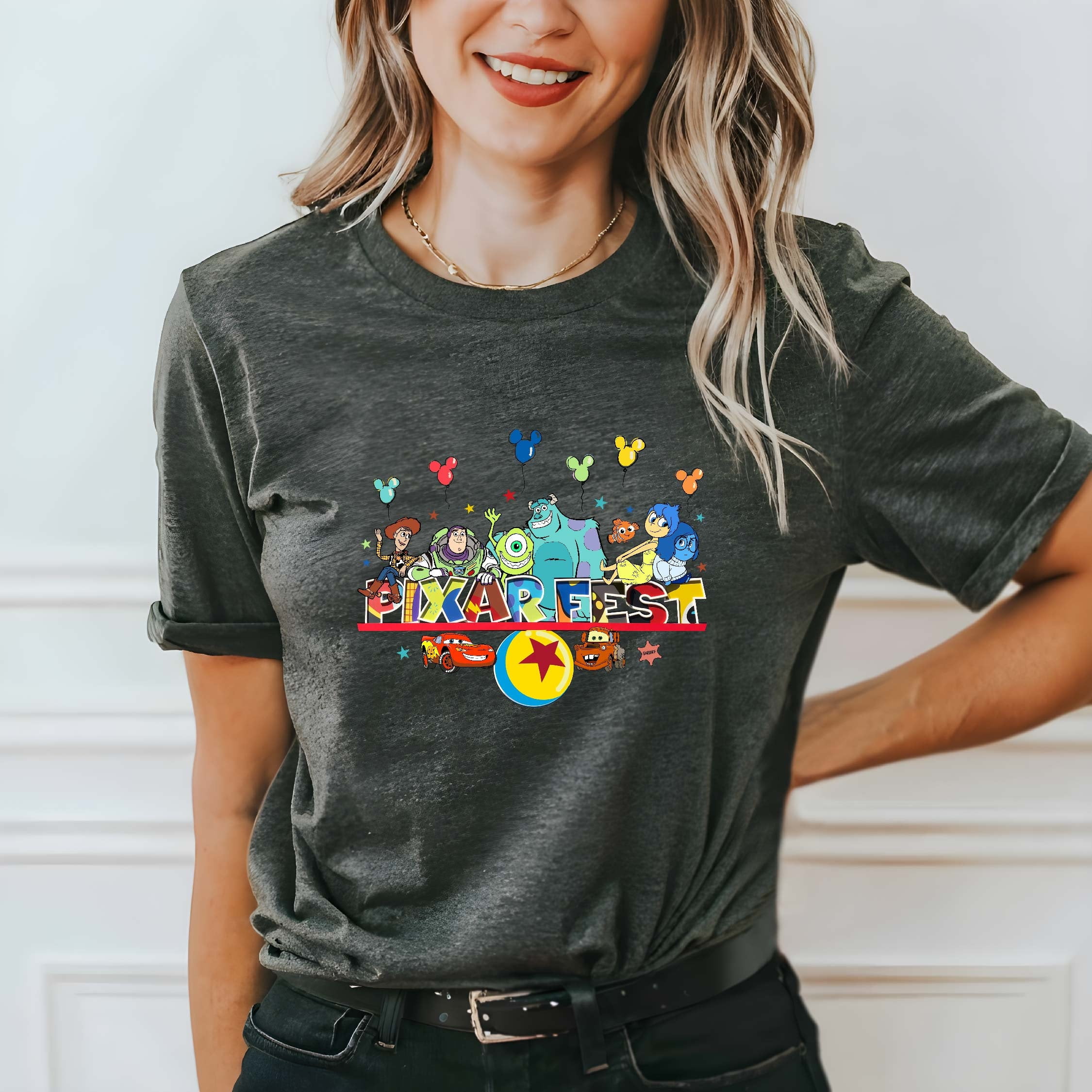 Comfort Colors Pixar Pier Disneyland Shirt, Disneyland Pixar Fest 2024 ...