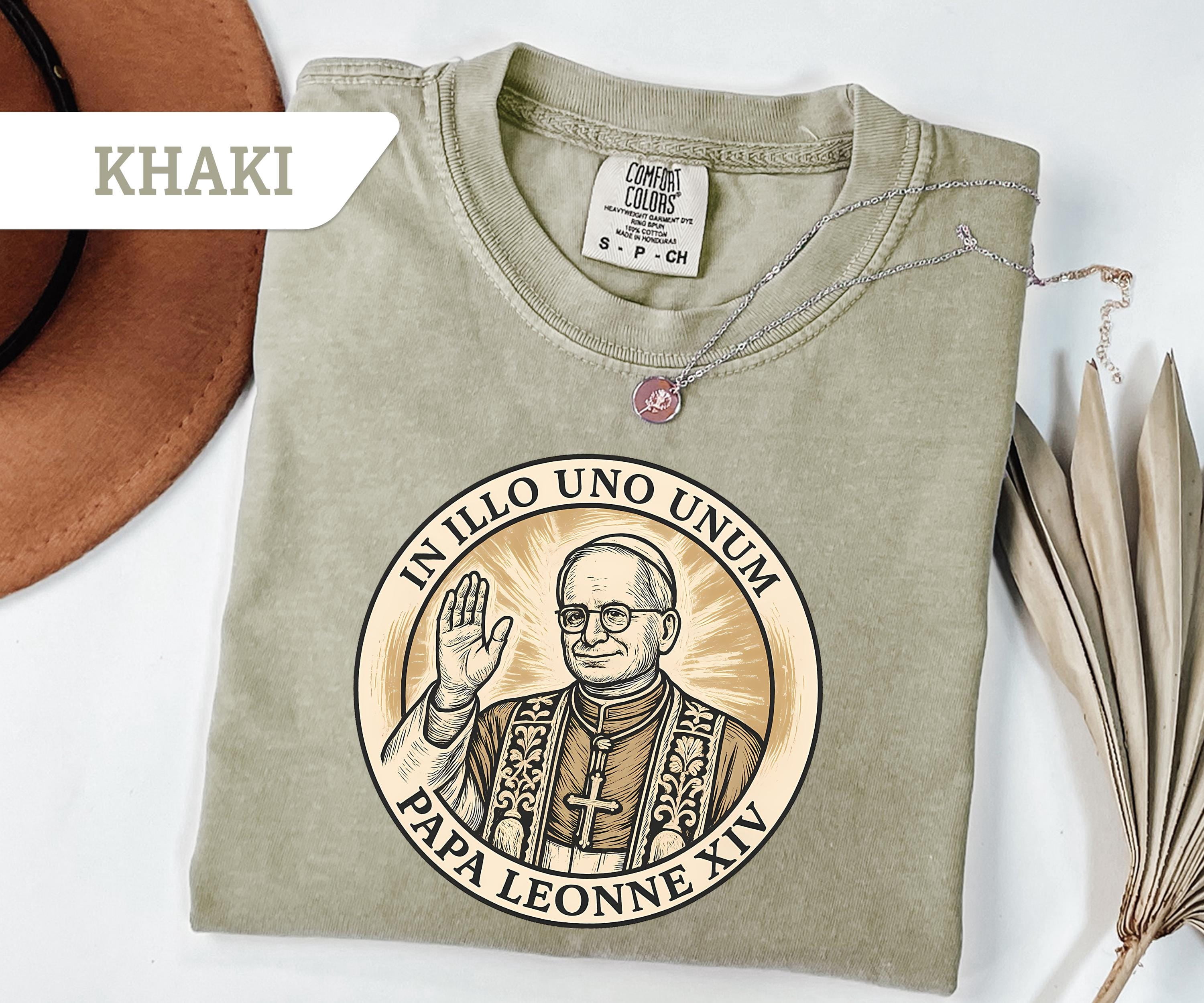 Comfort Colors®Pope Leo XIV Shirt, New Pope 2025 T-Shirt Robert Prevost ...