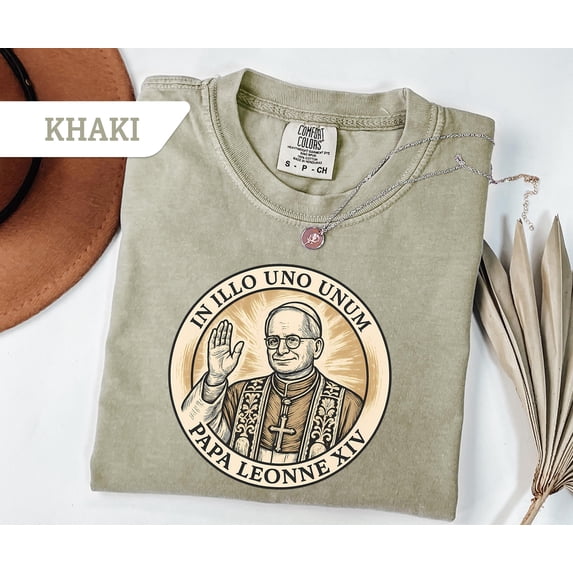 Comfort Colors®Pope Leo XIV Shirt, New Pope 2025 T-Shirt Robert Prevost ...
