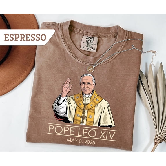 Comfort Colors®Pope Leo XIV Shirt, Religious Gift,Habemus Papam T-Shirt ...