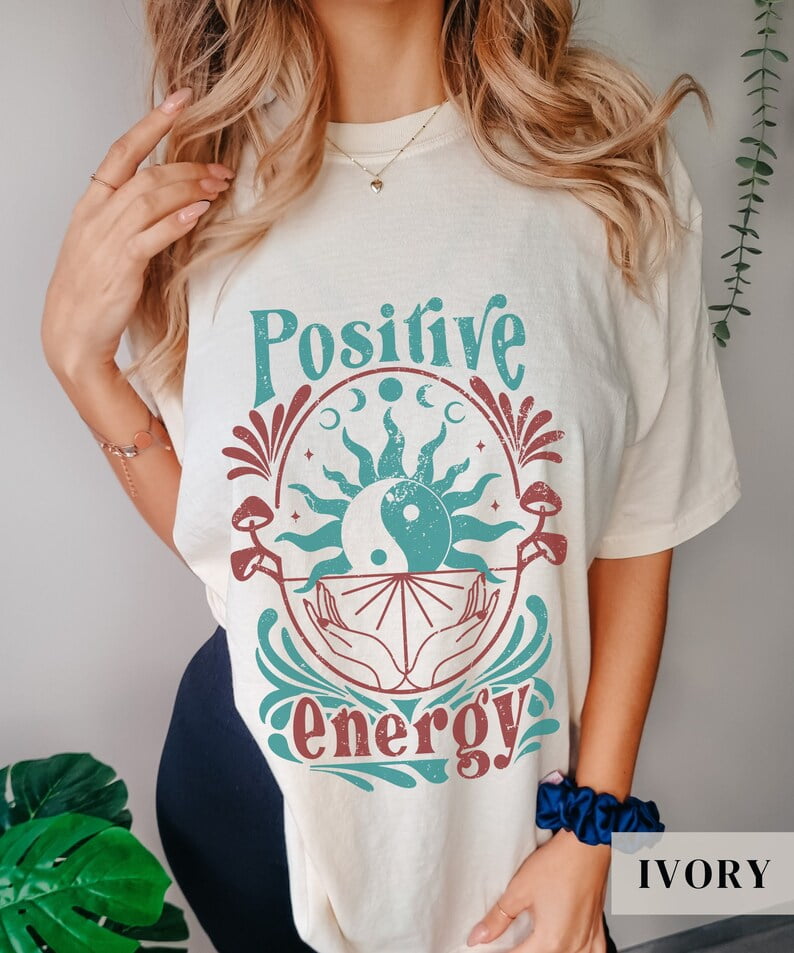Comfort Colors Positive Energy Shirt | Spiritual, Mystical, Magical ...