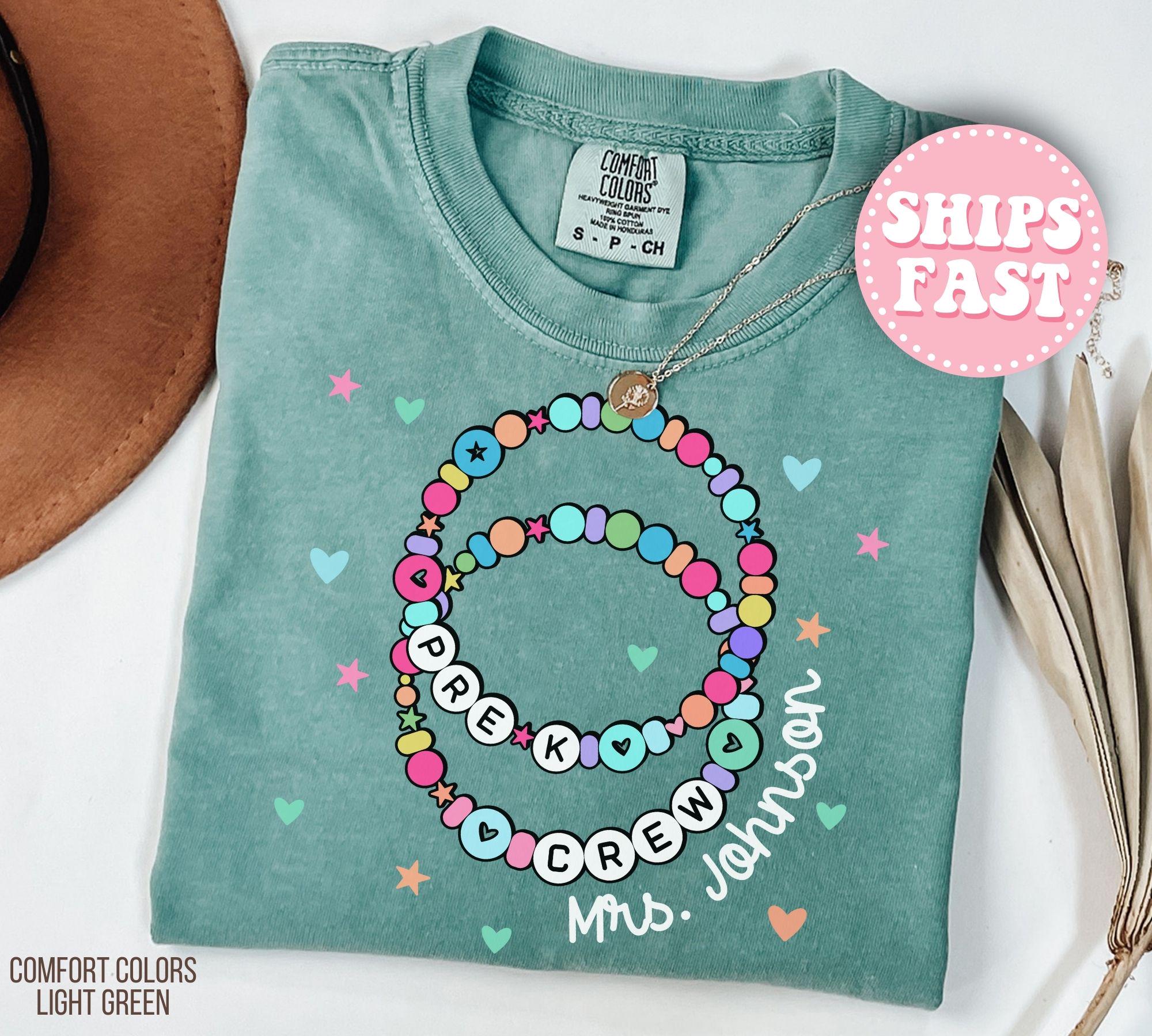 Comfort Colors Pre-K Teacher Shirt, Pre K Teacher Crew TShirt PreK ...