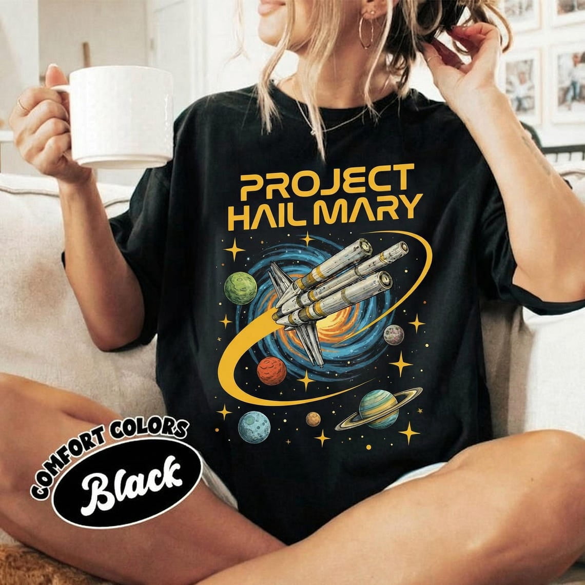Comfort Colors Project Hail Mary Space Shirt, Rocky Amaze Graphic T ...