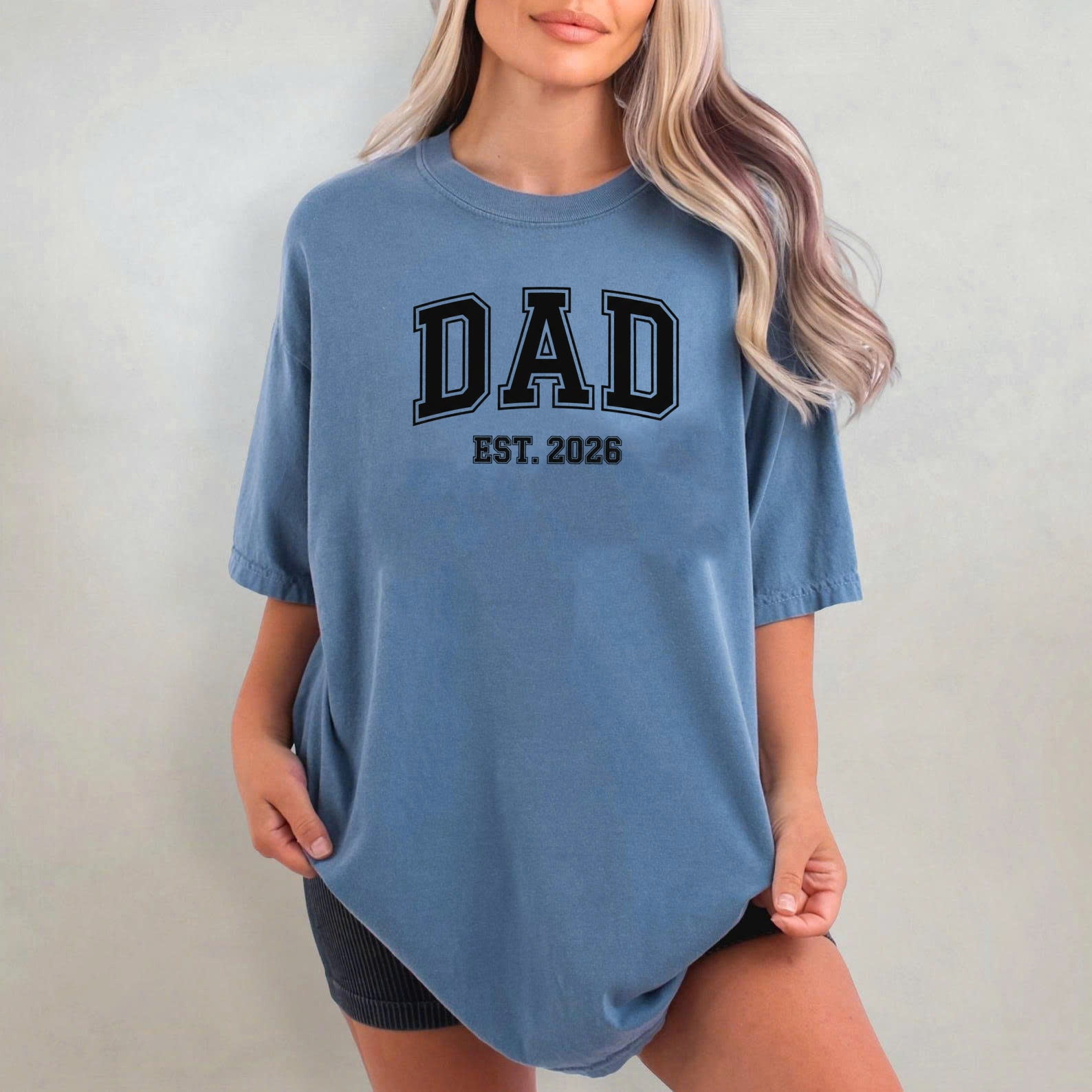 Comfort Colors “Promoted to Dad Est 2026” T-Shirt – New Dad Gift ...