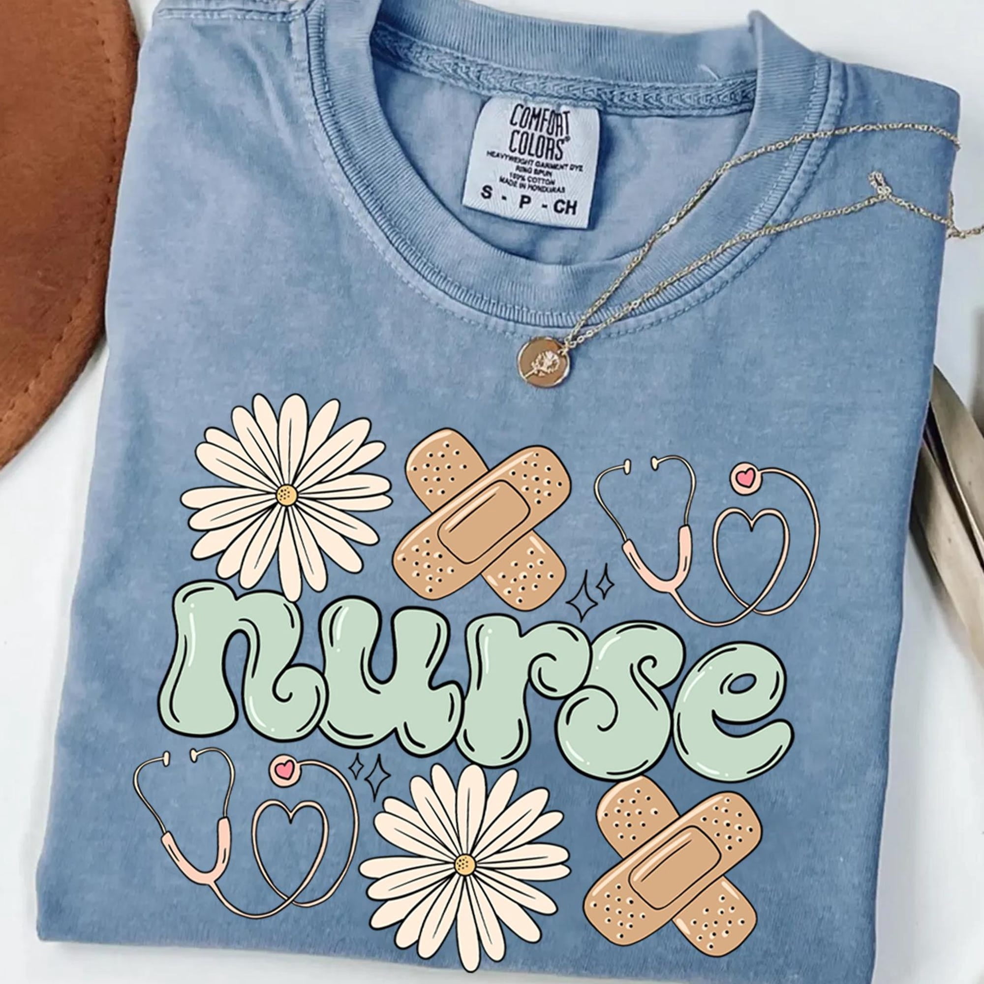 Comfort Colors® Registered Nurse Shirt for Women, RN T-Shirt with ...