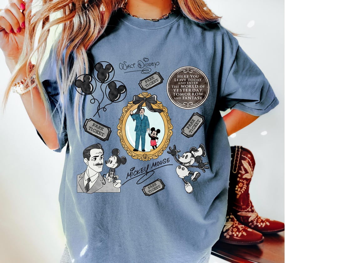 Comfort Colors Retro Coquette Bow Disney Castle T-Shirt, Magical Park Coquette Shirt, Holiday ...