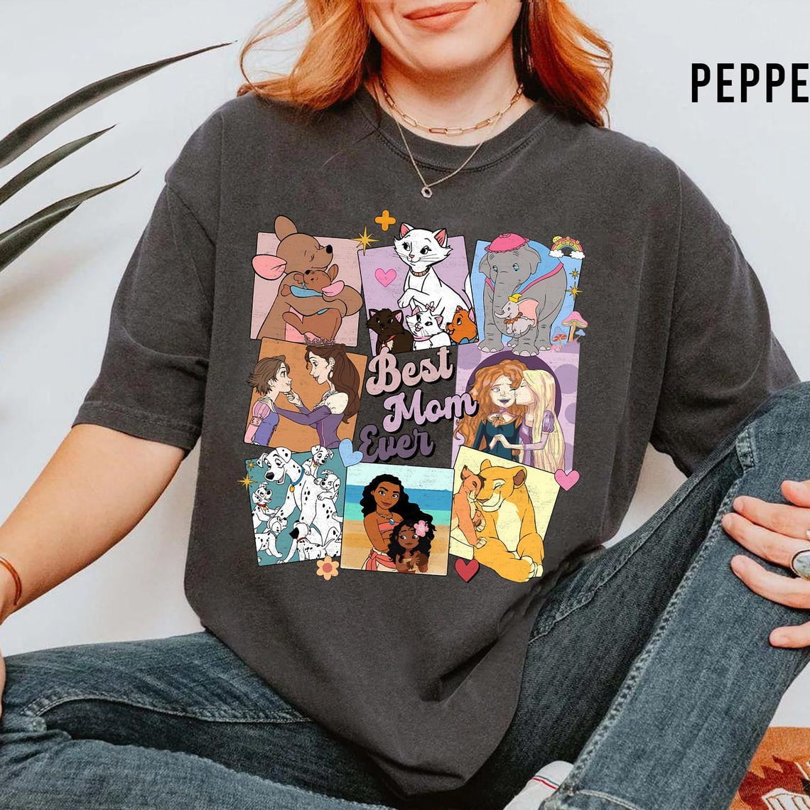 Comfort Colors Retro Disney Character Best Mom Ever Shirt, Duchess ...