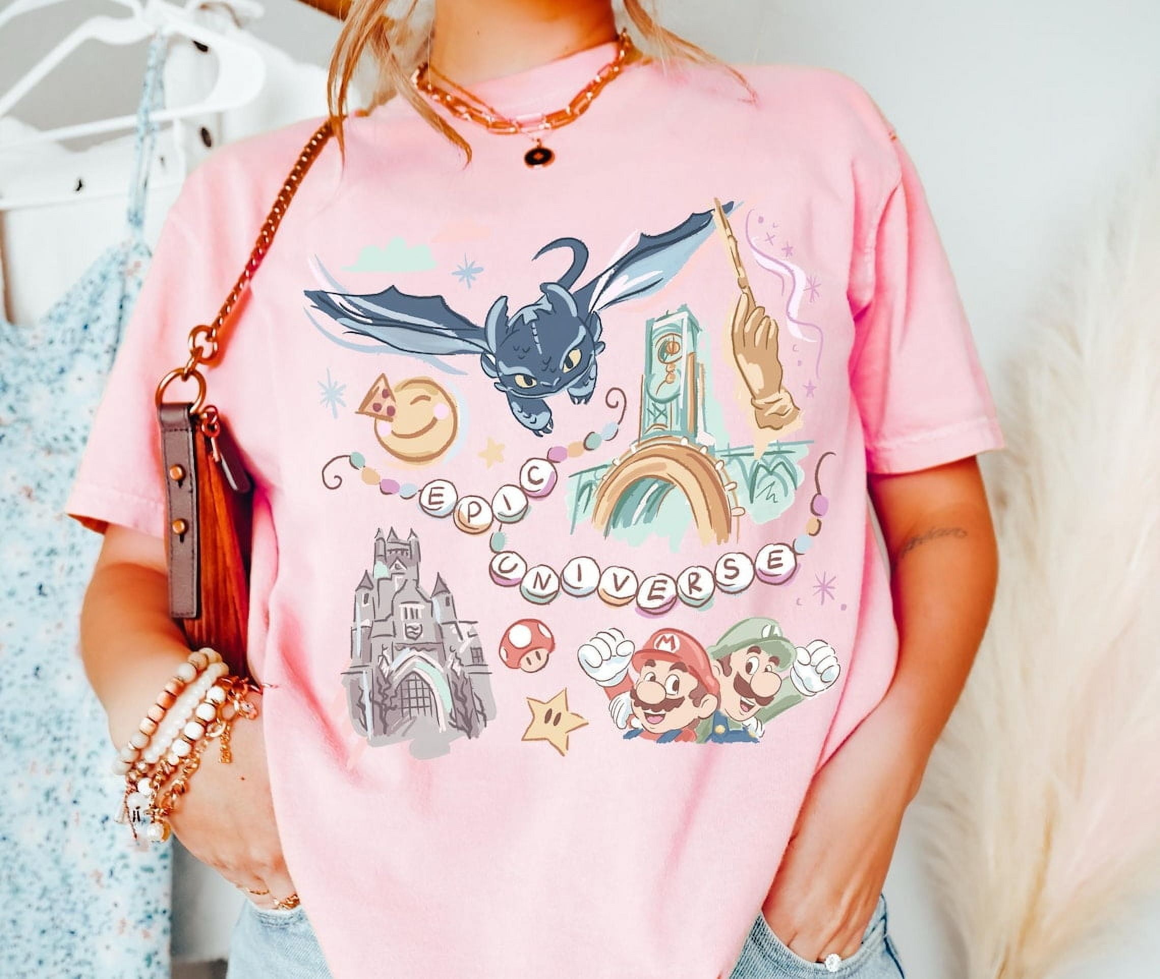 Comfort Colors Retro Disney Epic Universe T-Shirt, Family Universe Park Trip 2025 Shirt, Orlando ...