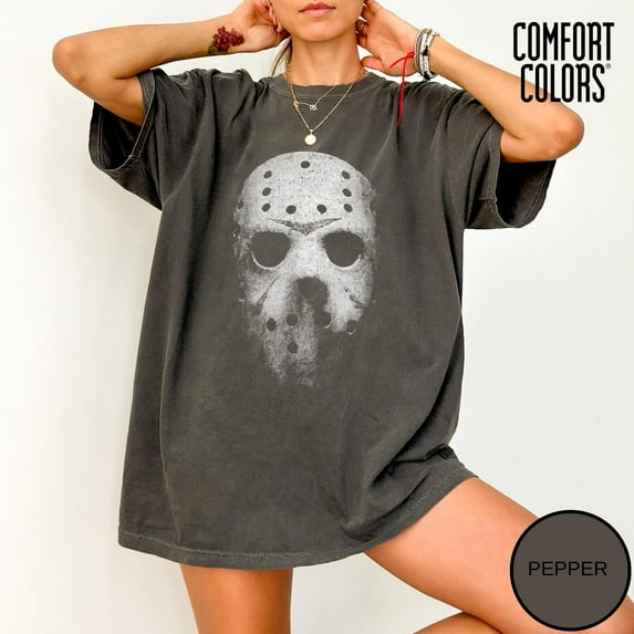Comfort Colors Retro Jason Voorhees Shirt, Horror Movie Character ...