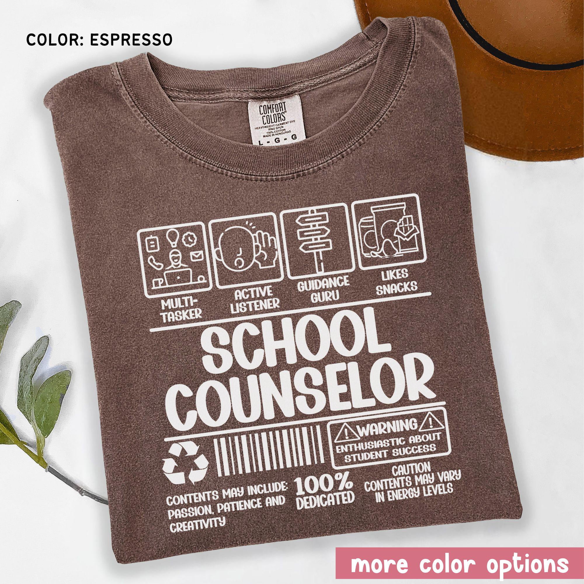 Comfort Colors School Counselor Sweatshirt - Inspiring Mental Health ...