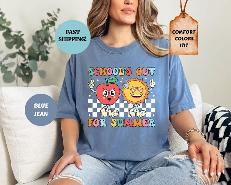 Comfort Colors School's Out For Summer Shirt Teacher Summer Shirt Last ...